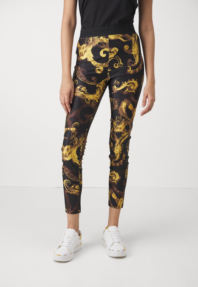 Versace Jeans Couture TAPE - Retuusid - püksid - black/gold/must ...