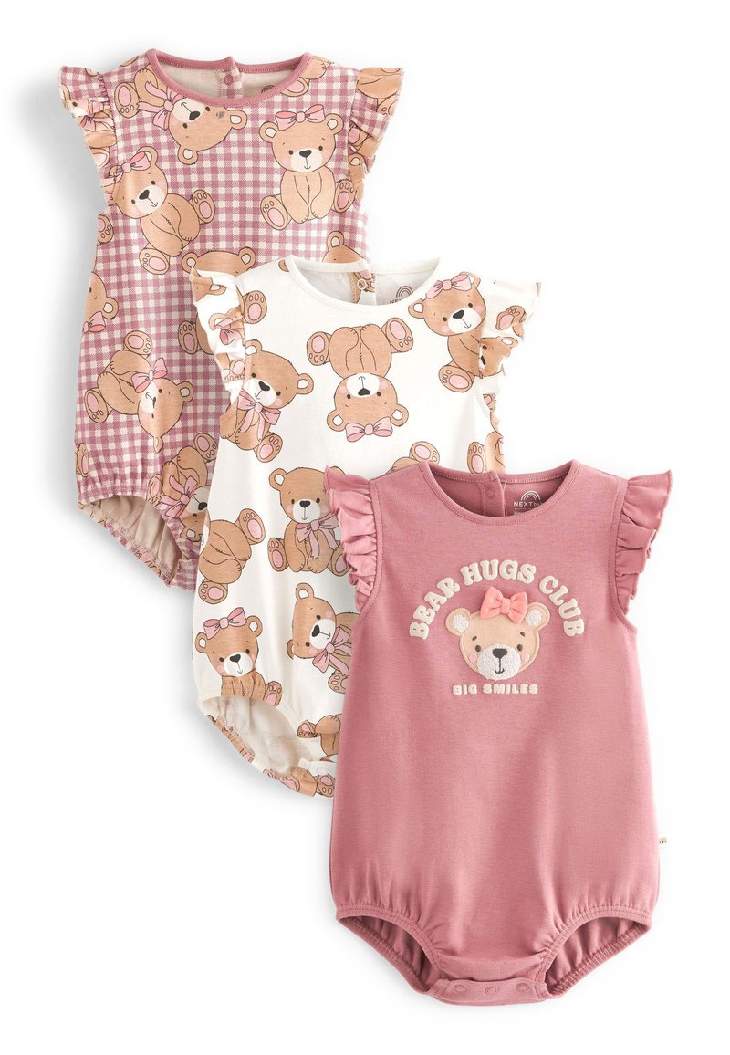 Next BABY ROMPERS 3 PACK - Body - mink brown bear/marrón - Zalando.es
