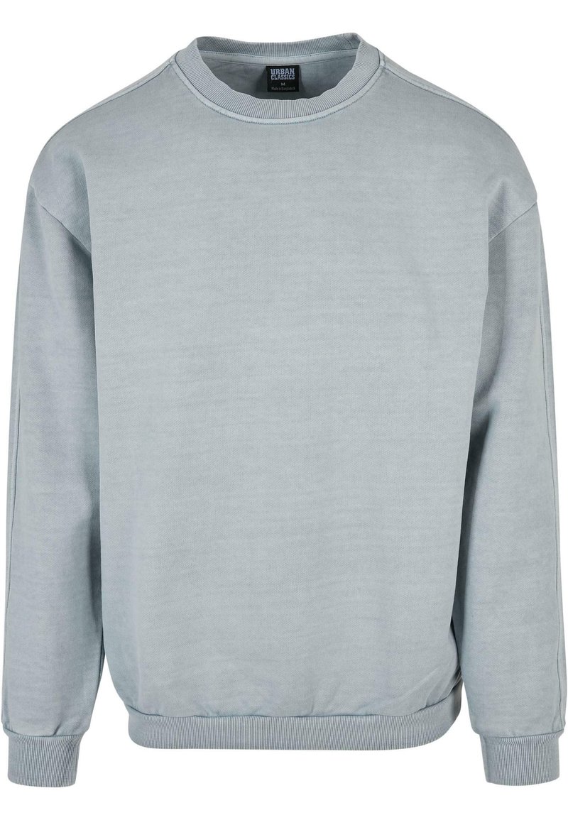 Urban Classics HEAVY TERRY GARMENT DYE CREW - Sweatshirt - summerblue ...
