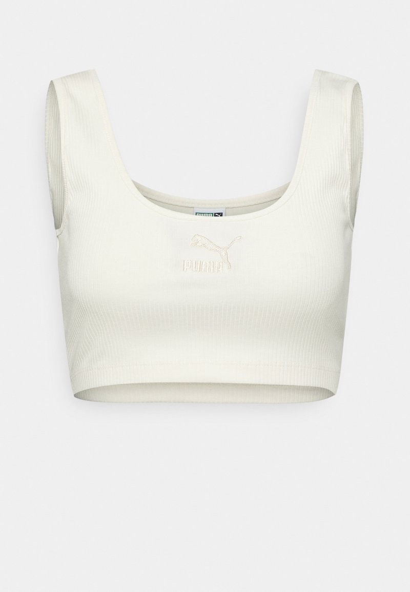 Puma CLASSICS CROP - Top - off white/offwhite - Zalando.de
