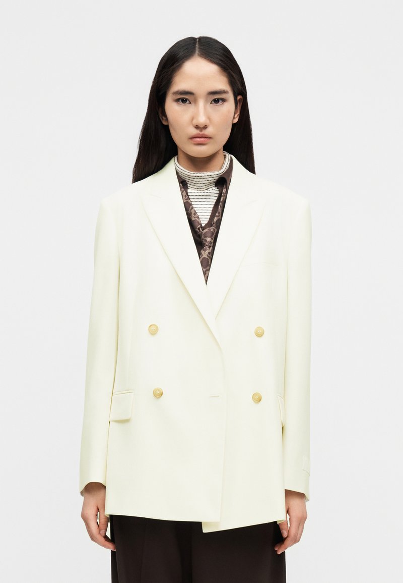 MM6 Maison Margiela Pitkä takki - cream/luonnonvalkoinen - Zalando.fi