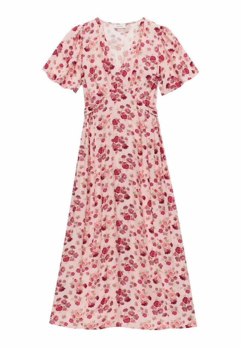 Dobber GRACY FLORAL DRESS - Vardagsklänning - pink flower/ljusrosa ...