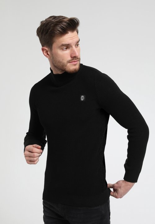 Felix Hardy CABLE HALF ZIPPER - Trui - black/zwart - Zalando.be