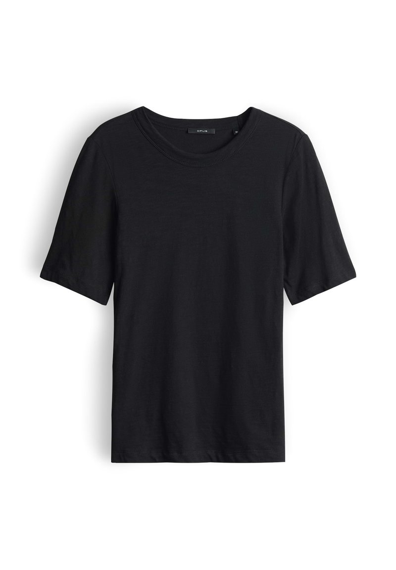 OPUS SOFT SLIM FIT BASIC - T-Shirt basic - black/schwarz - Zalando