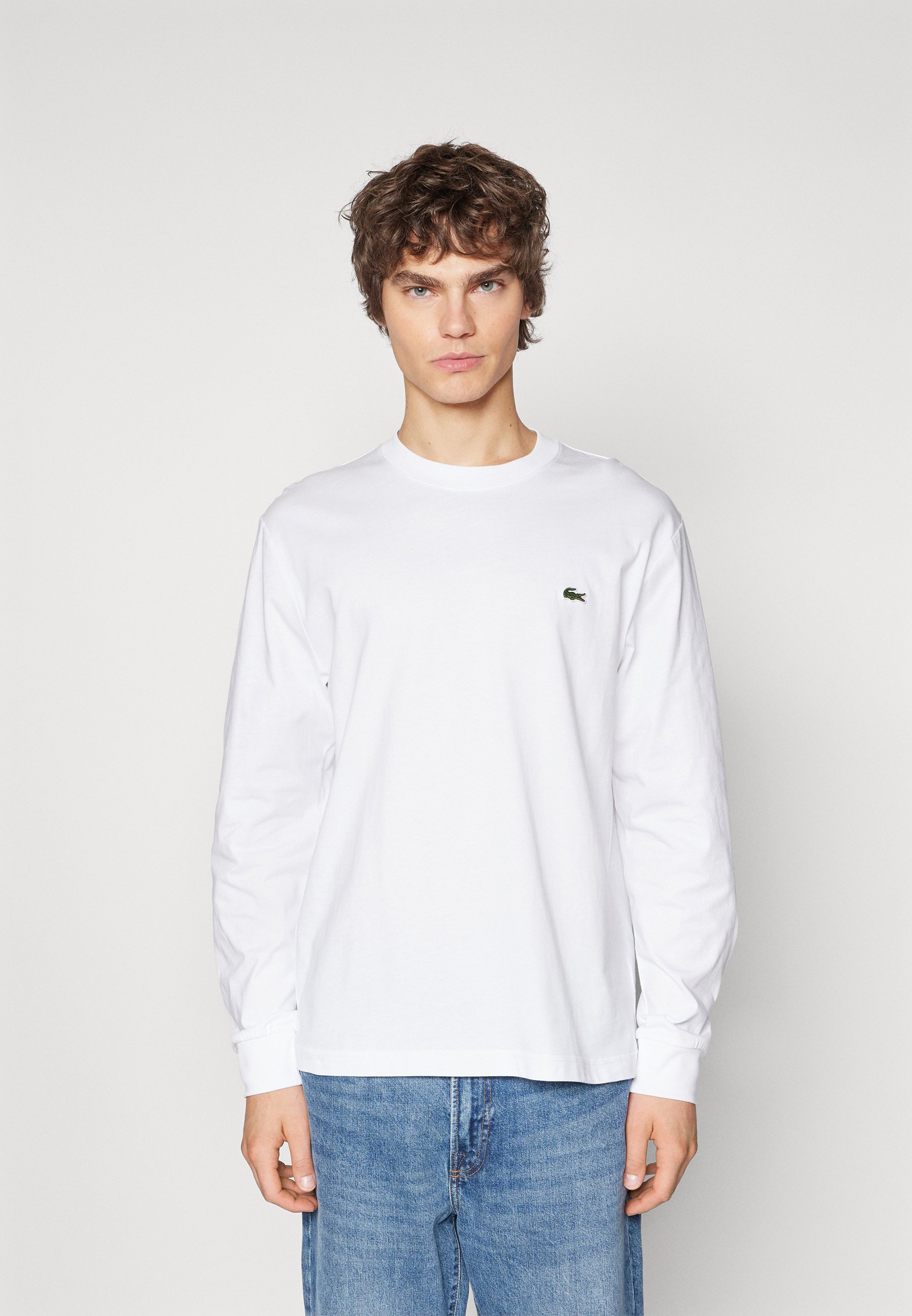Lacoste T shirt a manches longues white blanc ZALANDO.FR
