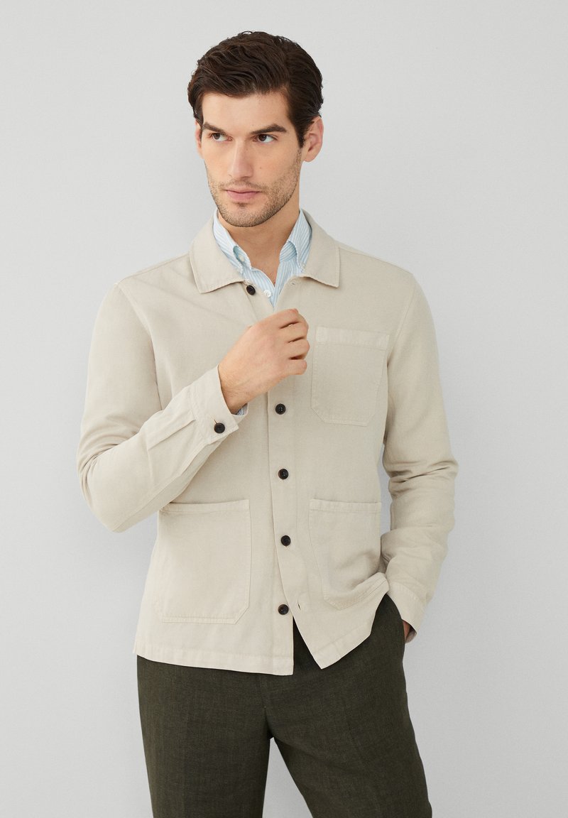 Hackett London Denim jacket - beige - Zalando.de