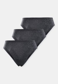 Lindex BRIEF BRAZILIAN HIGH 3 PACK - Slip - black/schwarz - Zalando.ch