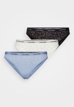 Calvin Klein Underwear MODERN LOGO BRIEF 3 PACK - Slip - black/ivory ...