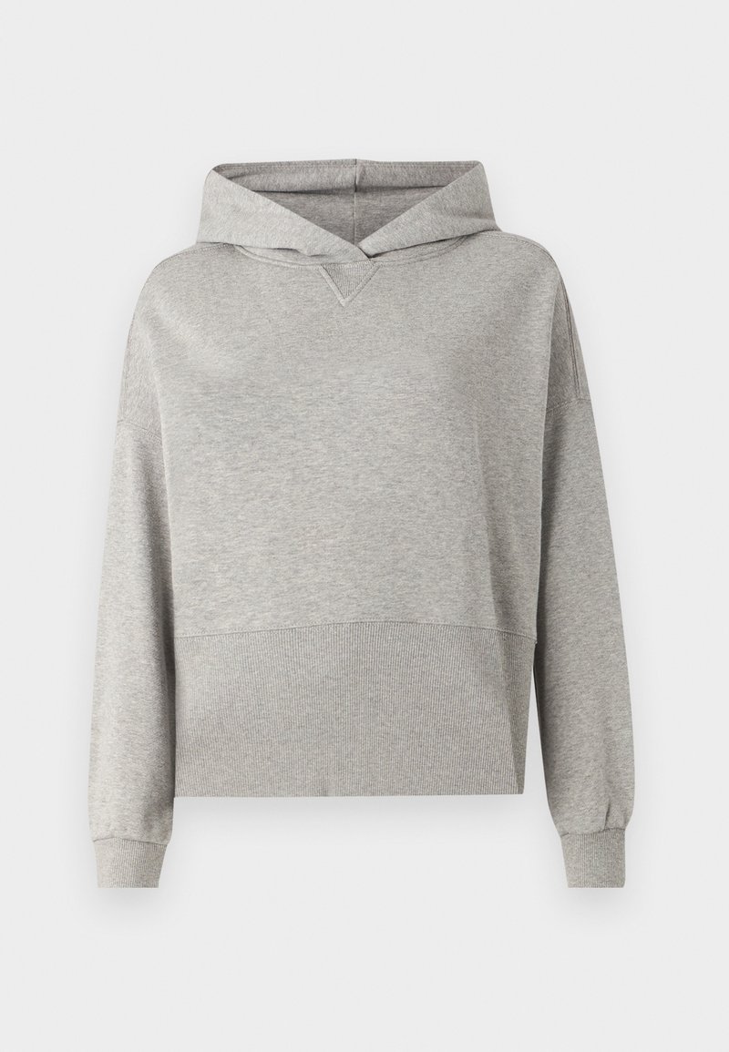 Marc O'Polo DENIM HOODED HIGH BOTTOM CUFF - Sweatshirt - stone melange ...