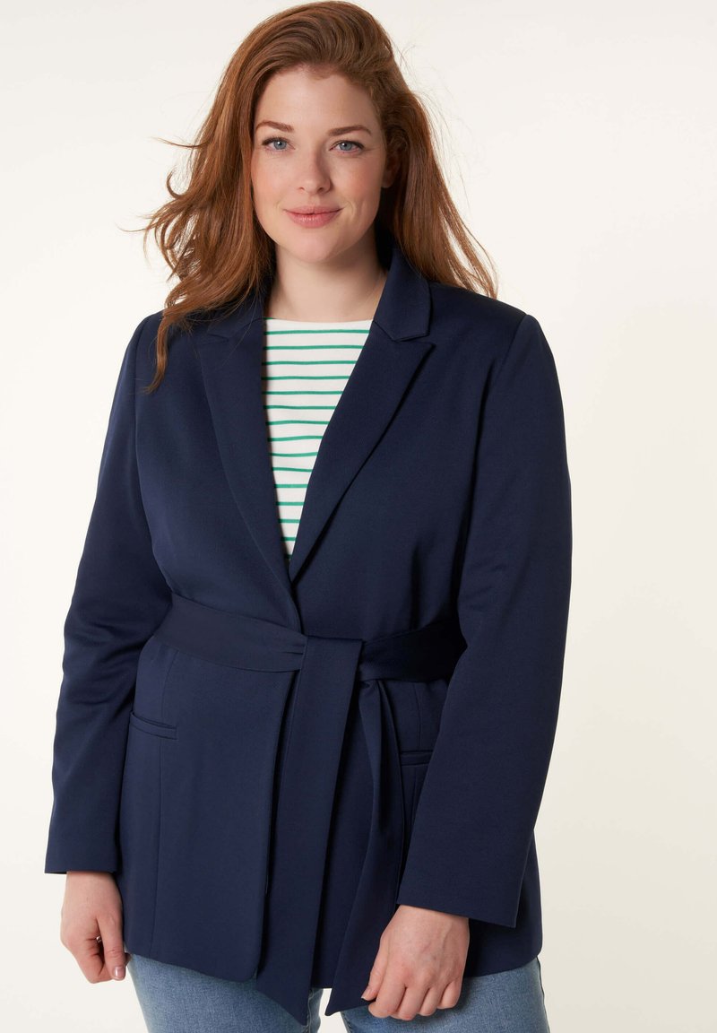 MS Mode MET DETAILS - Short coat - blue - Zalando