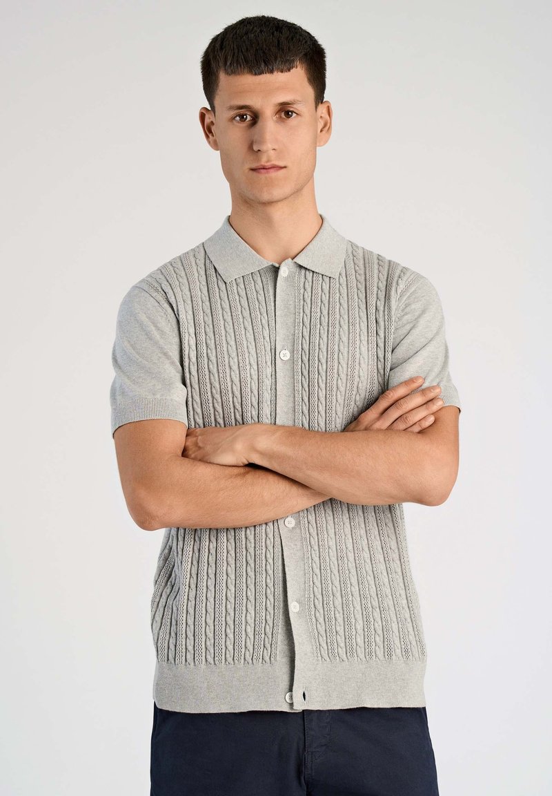 Lindbergh CABLE - Gilet - grey mel/gris - ZALANDO