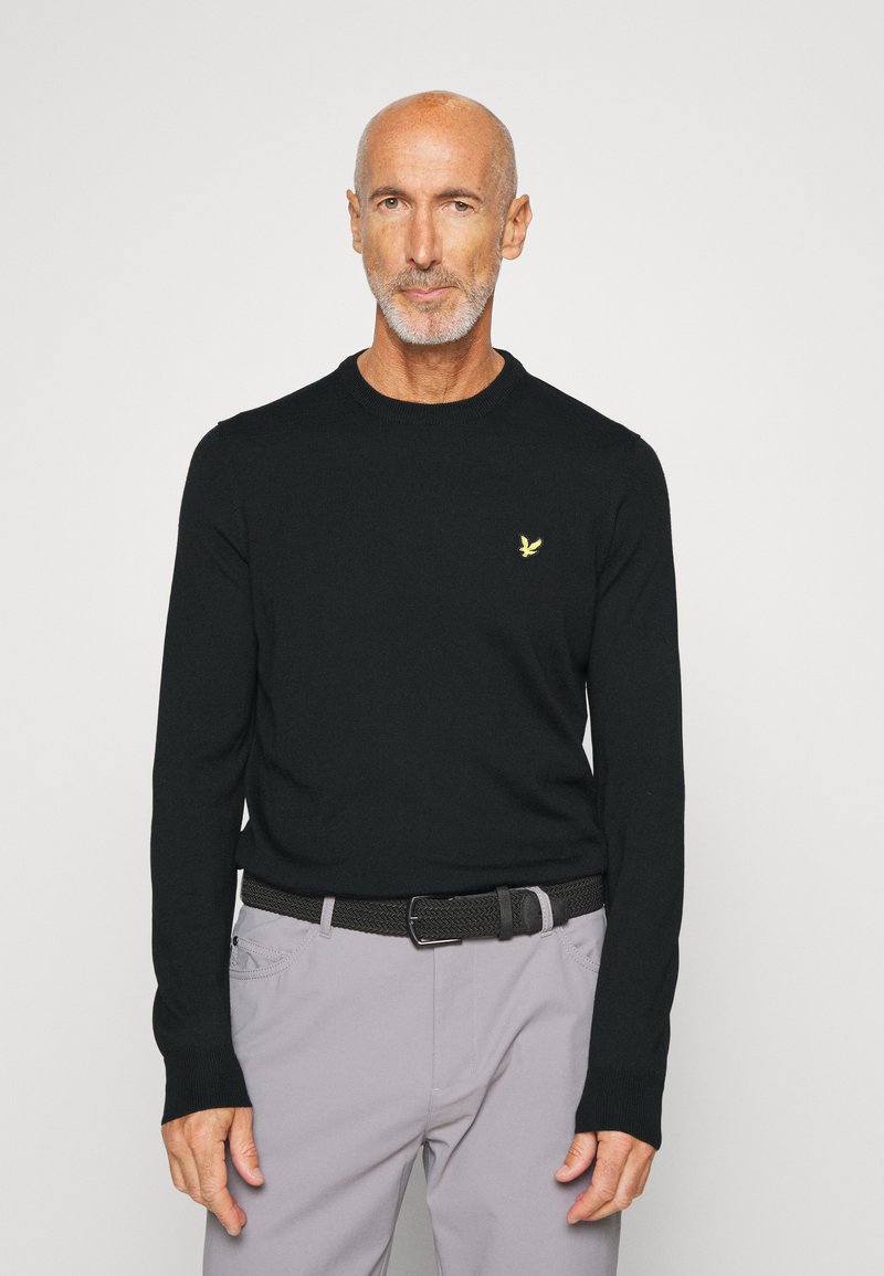 Lyle & Scott GOLF CREW NECK - Jumper - jet black/black - Zalando.co.uk