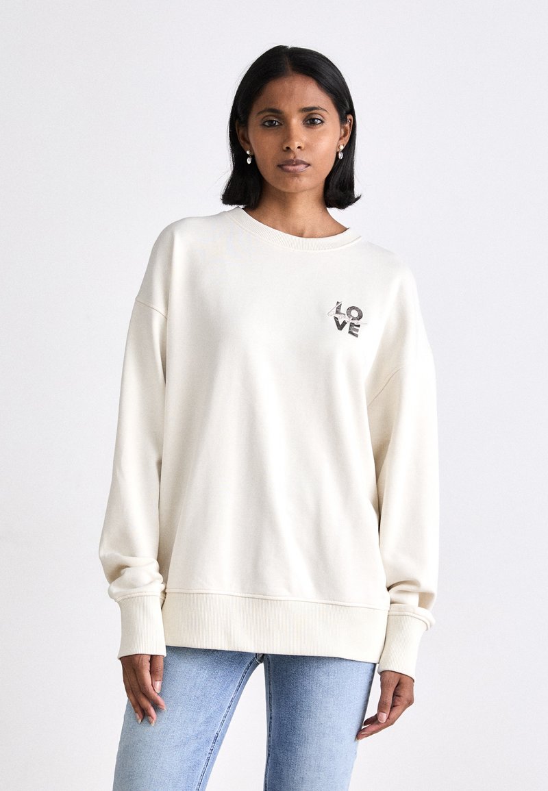 BOSS ETEIA SMALL LOGO - Pusa - open white/valge - Zalando.ee