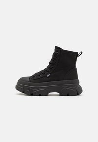 Buffalo CADE LACE UP HI - Stivaletti con plateau - black/nero - Zalando.it