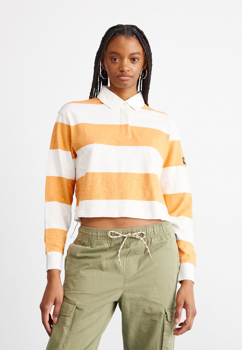 Napapijri GROBER - Strickpullover - white/orange/weiß - Zalando