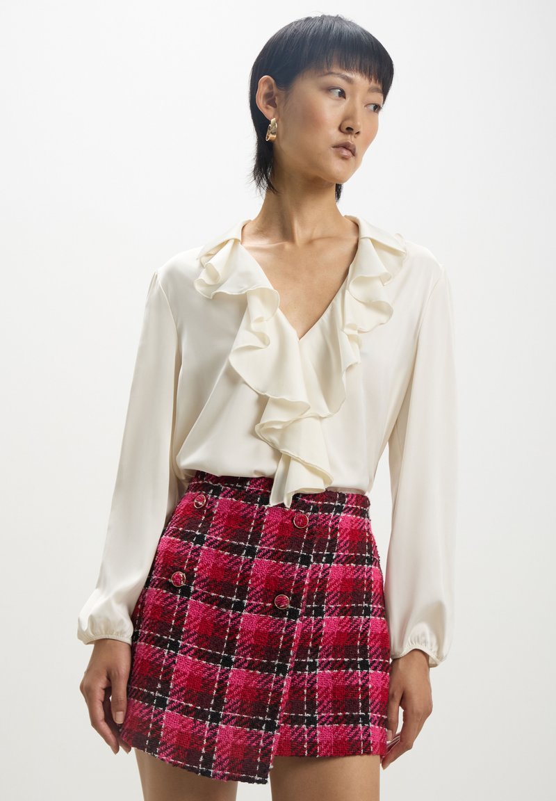 Calliope CON ROUCHES - Camicetta - bianco/avorio - Zalando.it