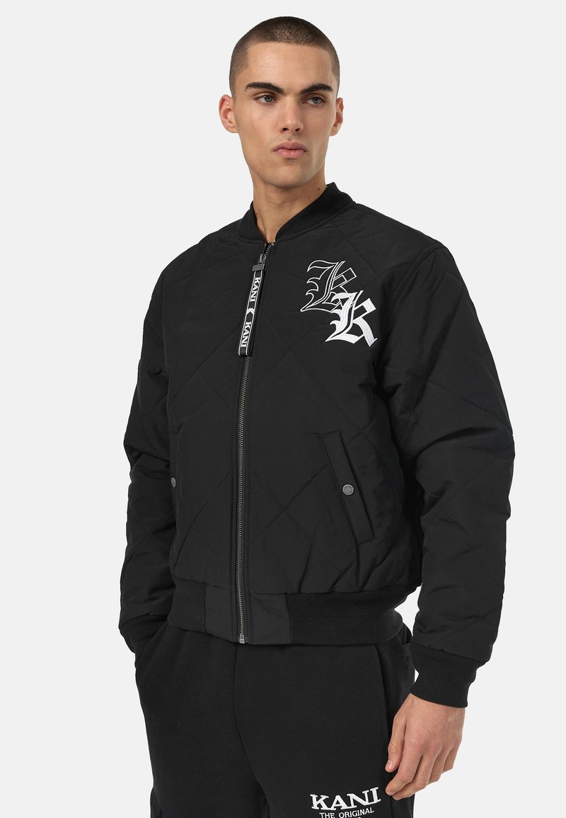 Karl Kani OLD ENGLISH QUILTED - Bomberjacka - black/svart - Zalando.se