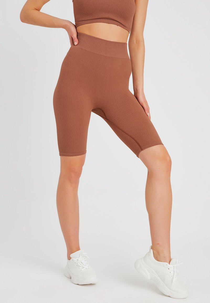 Leif Nelson SEAMLESS FITNESS - Short - braun/marron - ZALANDO.FR