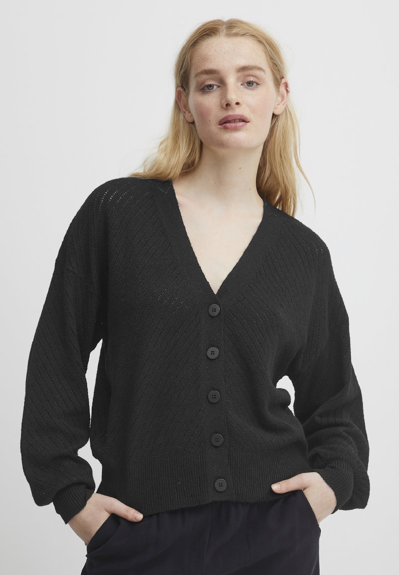 ICHI ICHI IHALPA CA11 - Cardigan - black - Zalando.co.uk