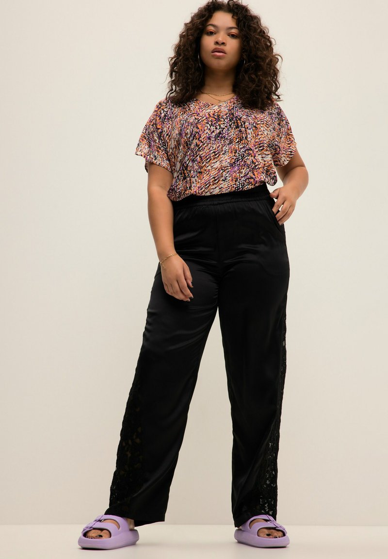 Studio Untold Trousers - schwarz/black - Zalando.de