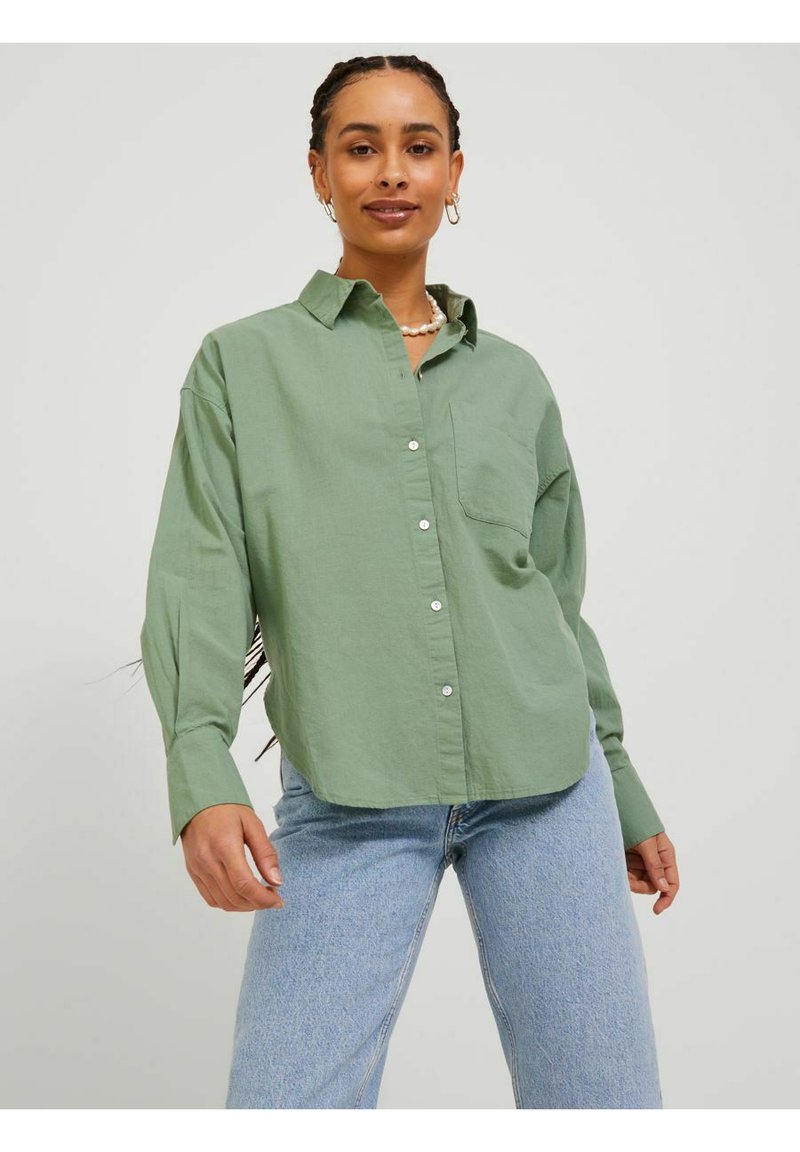 JJXX JXJAMIE - Hemdbluse - loden frost/grün - Zalando.de