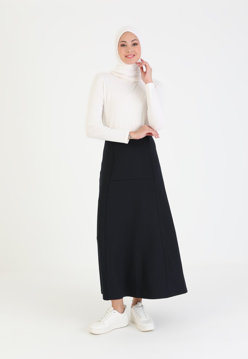 Modanisa A-line skirt - navy blue/dark blue - Zalando.ie