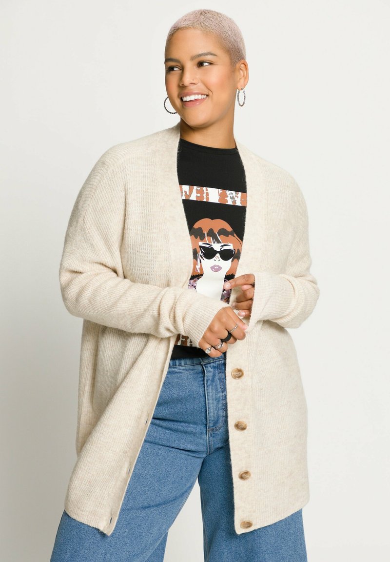 Studio Untold Neuletakki - licht champagne/beige - Zalando.fi