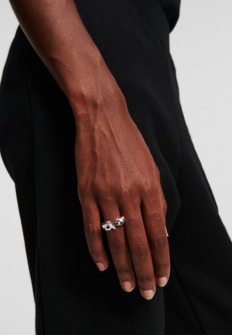 KARL LAGERFELD IKON CUFF - Ring - silver-coloured/silberfarben - Zalando.de