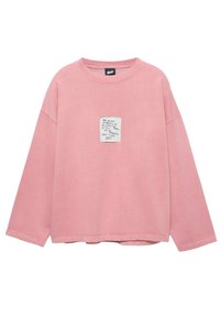 PULL&BEAR CREW NECK WITH LABEL - Sweatshirt - pink - Zalando