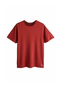 Next ACTIVE - REGULAR FIT - Pamata T-krekls - red/plankumaini sarkans ...