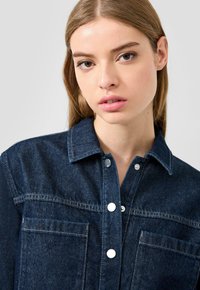 QS Button-down blouse - navy/dark blue - Zalando