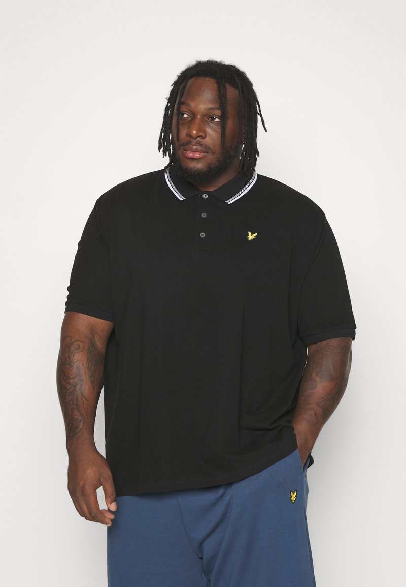Lyle & Scott PLUS DASHED TIPPED - Polo shirt - jet black/black - Zalando.de