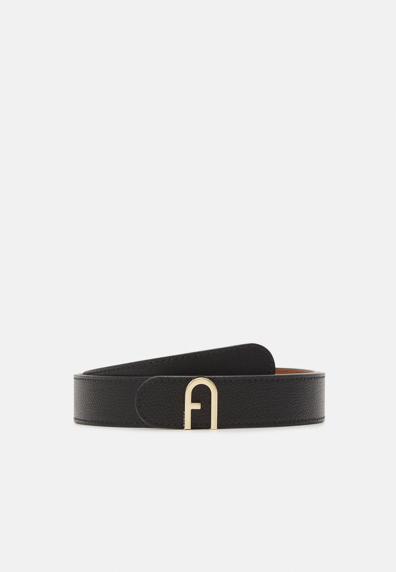 Furla FLOW BELT - Belt - nero/cognac/black - Zalando.ie