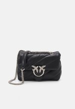 Pinko LOVE PUFF MINI - Skuldertasker - black/old silver-coloured/sort ...