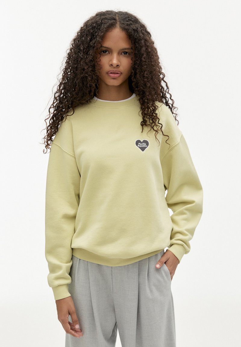 PULL&BEAR HEART - Sweatshirt - light green/hellgrün - Zalando.ch
