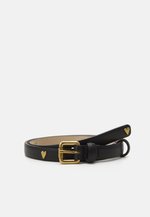 Fiorucci THIN BLACK HEART STUDDED BELT - Belt - black - Zalando