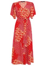 Threadbare BELTED - Robe de jour - red white/rouge - ZALANDO.FR