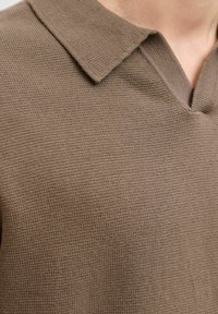 Jack & Jones PREMIUM Polo shirt - morel/brown - Zalando