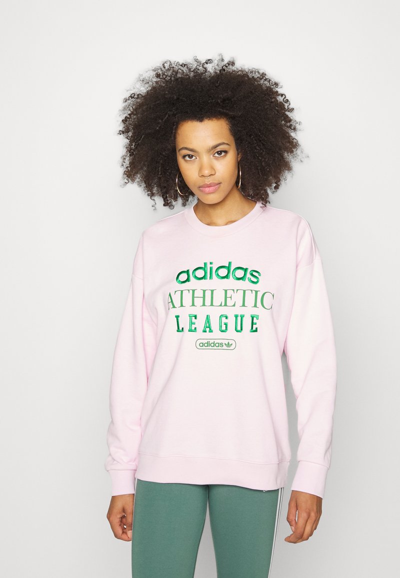 adidas Originals RETRO LUXURY CREW - Sweatshirt - clear pink/pink ...