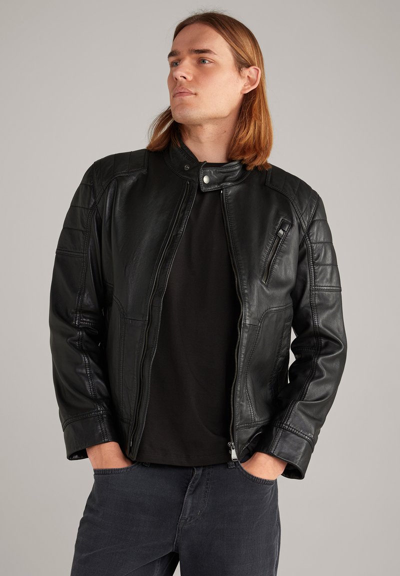 JOOP! Jeans LIMA - Leather jacket - schwarz/black - Zalando.ie