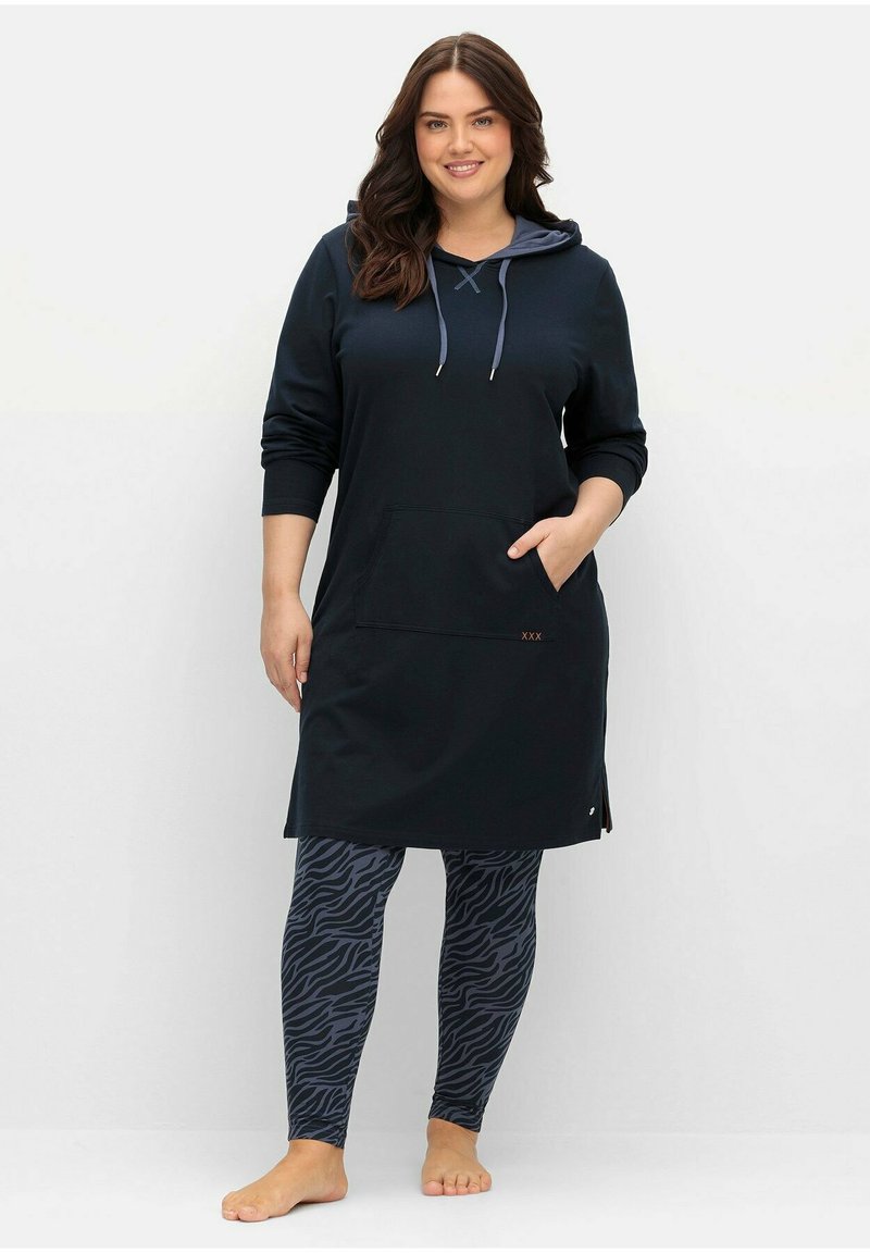 Sheego Sukienka letnia/granatowy - Zalando.pl