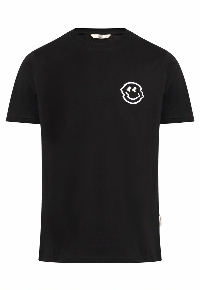 Redefined Rebel BECKHAM TEE - T-shirts print - black/sort - Zalando.dk