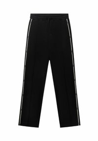 BALR. TAPE STRAIGHT - Tracksuit bottoms - jet black/black - Zalando