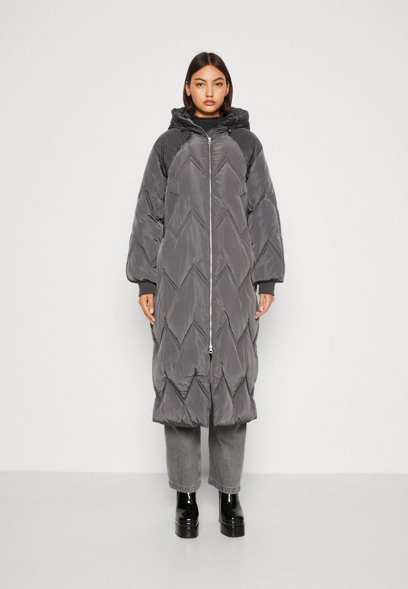 Pieces PCJOCELYN LONG PUFFER - Winter coat - magnet/anthracite - Zalando.ie
