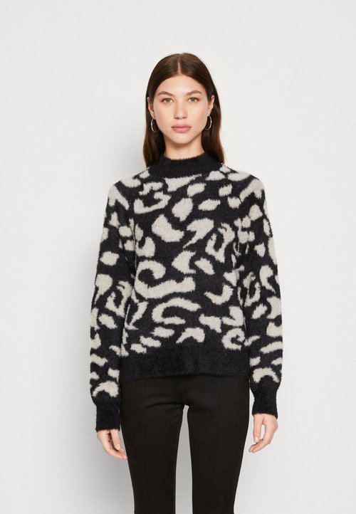 Object OBJRAY - Strickpullover - black/sandshell/schwarz - Zalando.ch
