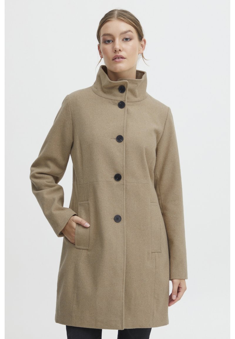 Oxmo OXVALERINE - Classic coat - dune melange/beige - Zalando.de