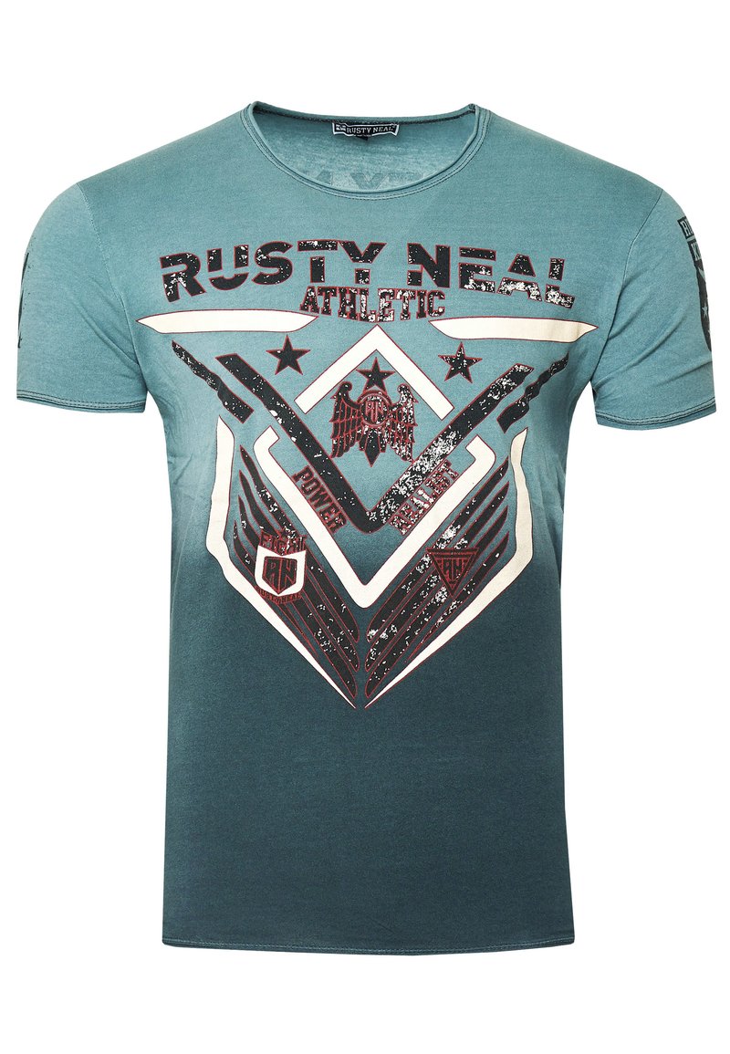 Rusty Neal MIT MODERNEM - T-Shirt print - anthrazit/schwarz - Zalando.at