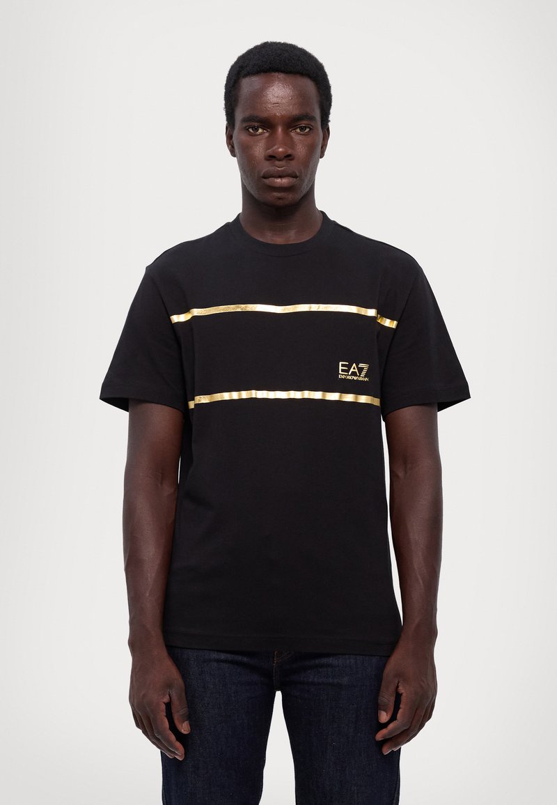 EA7 Emporio Armani T-shirt z nadrukiem/czarny - Zalando.pl
