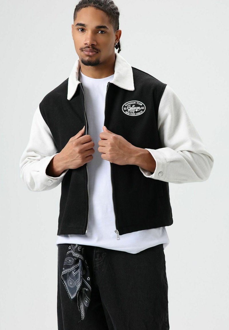 zibi London ZIP-UP - Summer jacket - black - Zalando