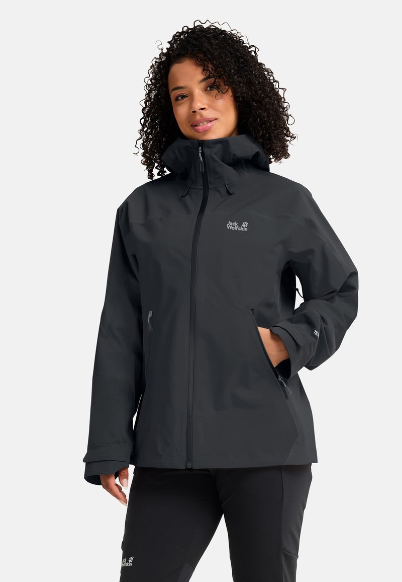 Jack Wolfskin ROCKPAW 3L JKT W - Waterproof jacket - phantom/anthracite ...